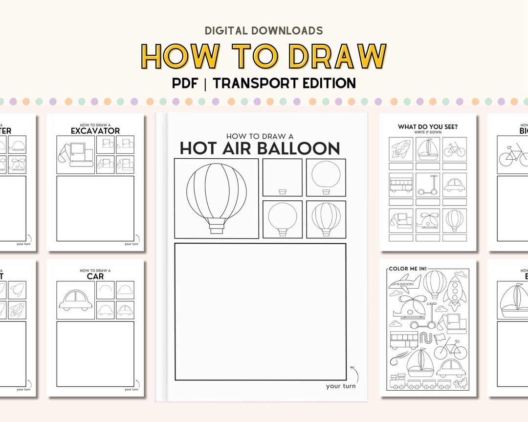 Drawing Step by Step for Kids Learn to Draw Download Drawing Lesson How ...
