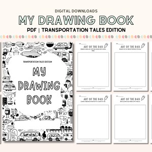 Kids Drawing Book Transportation Birthday Favours Kids Drawing Pages ...