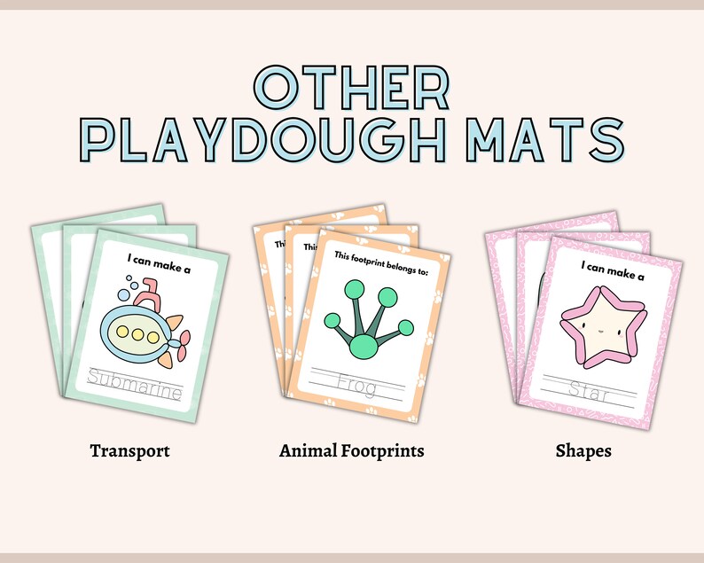 Weather Play Dough Mats Montessori Printable Toddler Activity Fine ...