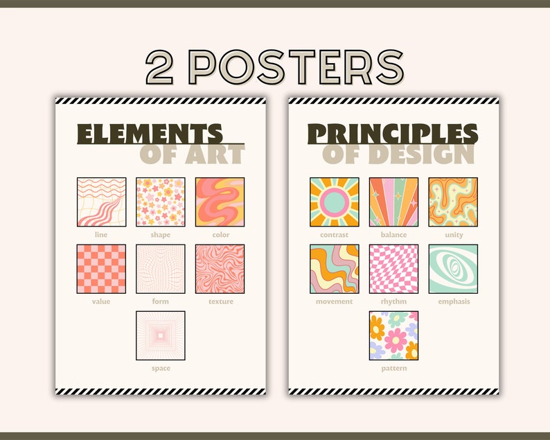 Art Class Poster Elements of Art and Principles of Design Poster ...