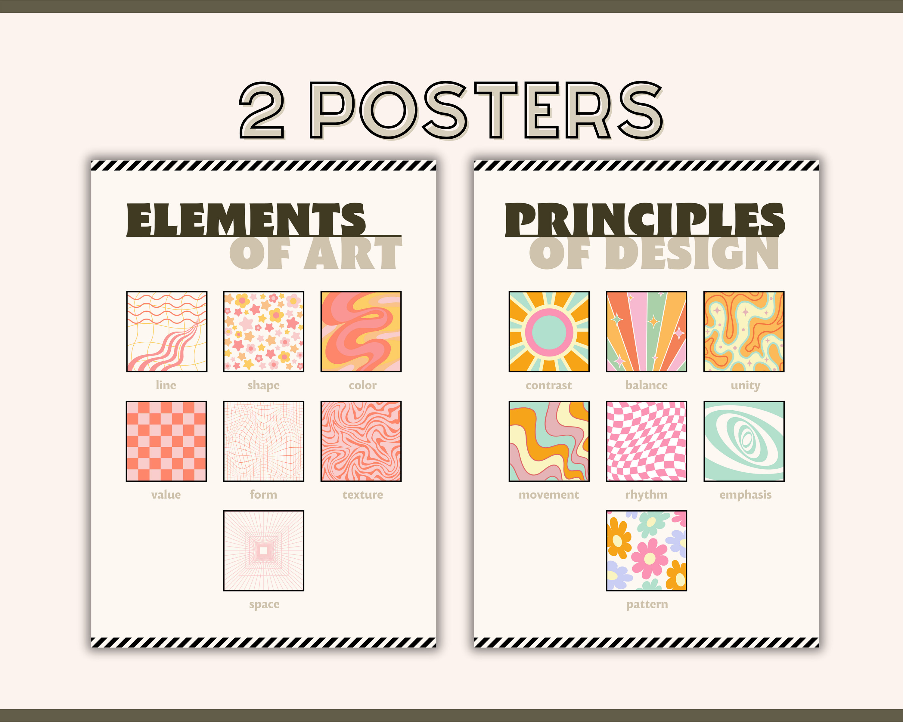 Art Class Poster Elements of Art and Principles of Design Poster ...