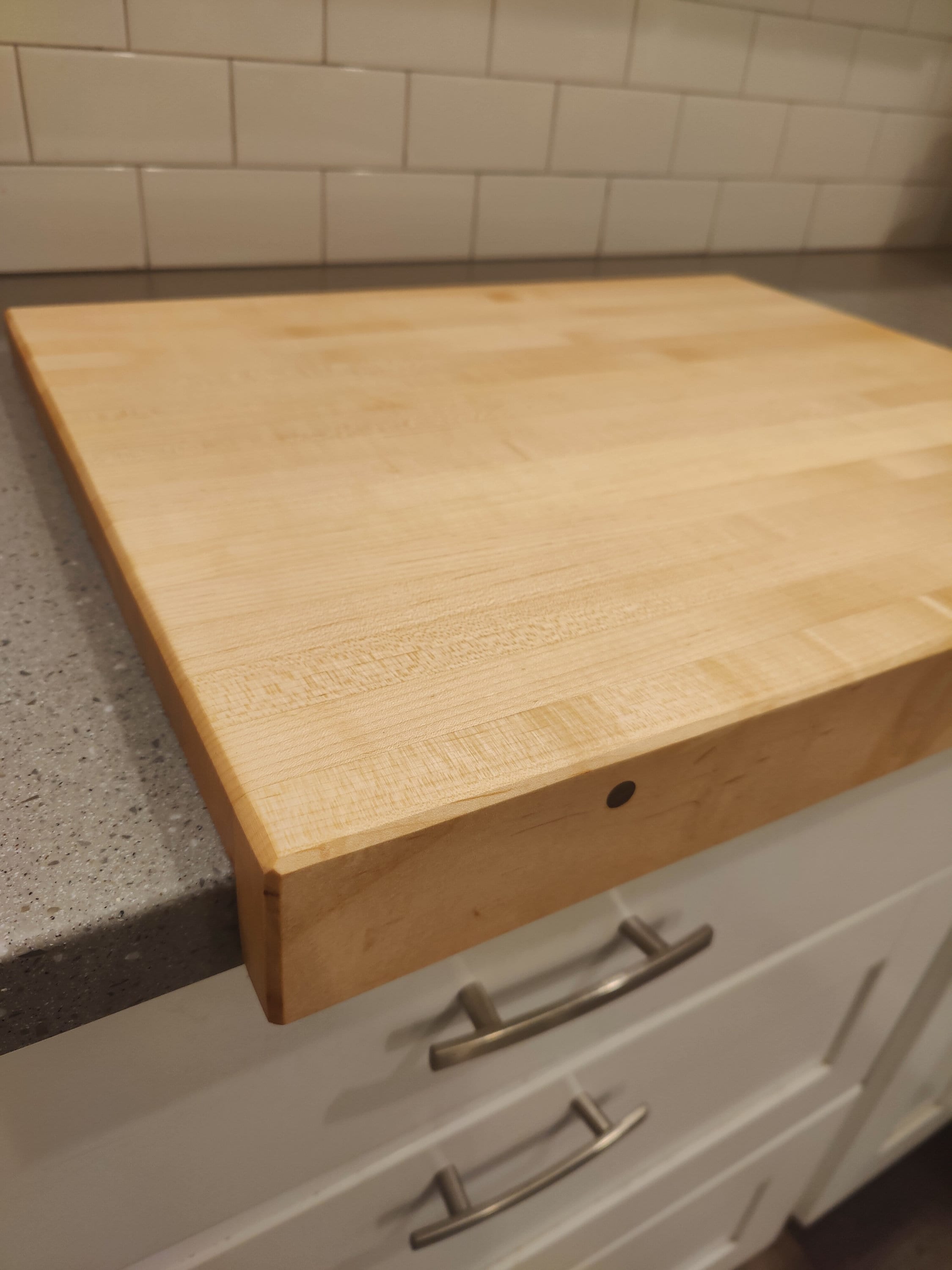 Maple Over Counter Cutting Board Pastry Board Dough Board Lip Edge ...