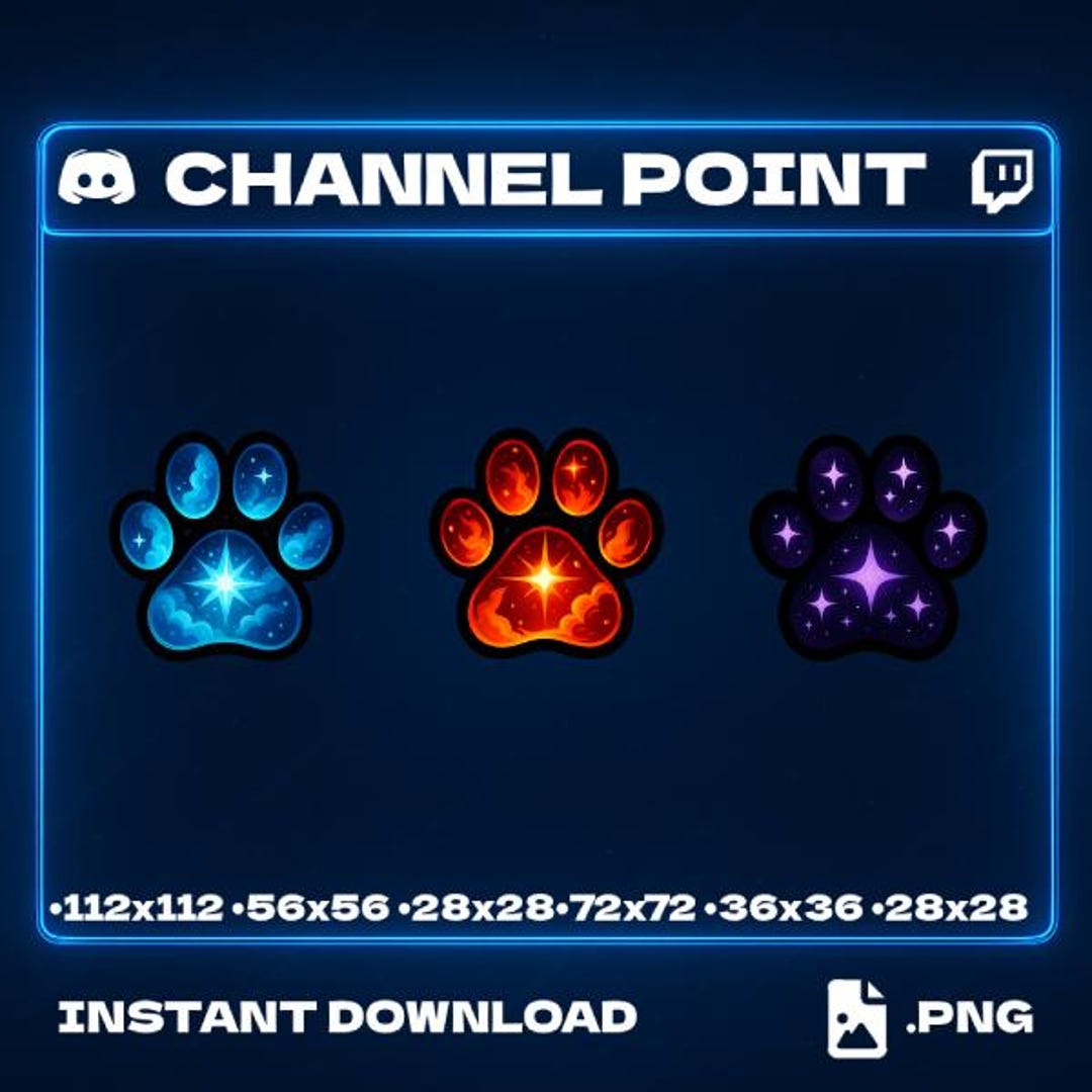 Paw | Twitch Channel Points - Etsy