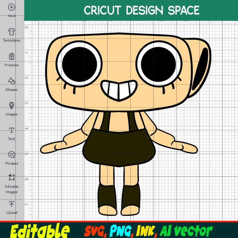 Editable Cut File Project Dandy's World,shelly Svg,shelly Sticker SVG ...