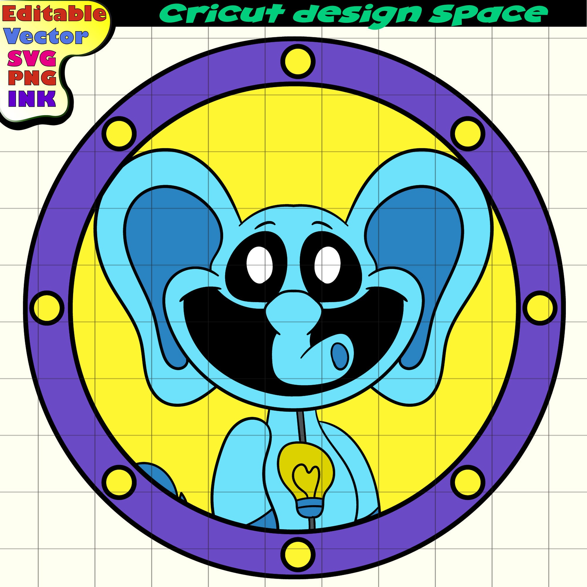 Editable Smilling Critters Humanized Bubba Bubbaphant Svg,bubba ...