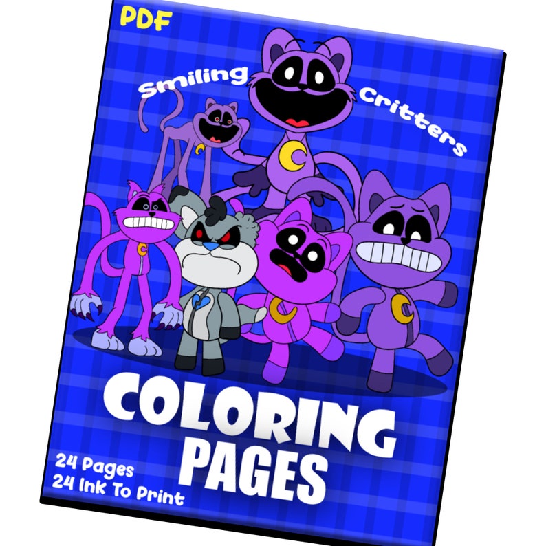 Smiling Critters Catnap Coloring Book PDF for Birthday Celebration ...