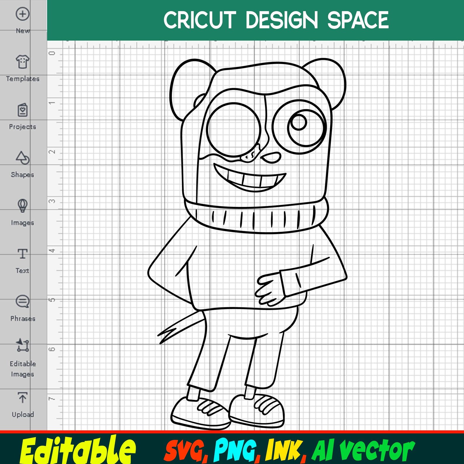 Editable Stickers Max the Monkey New SVG, Max the Monkey Old PNG, Vinyl ...