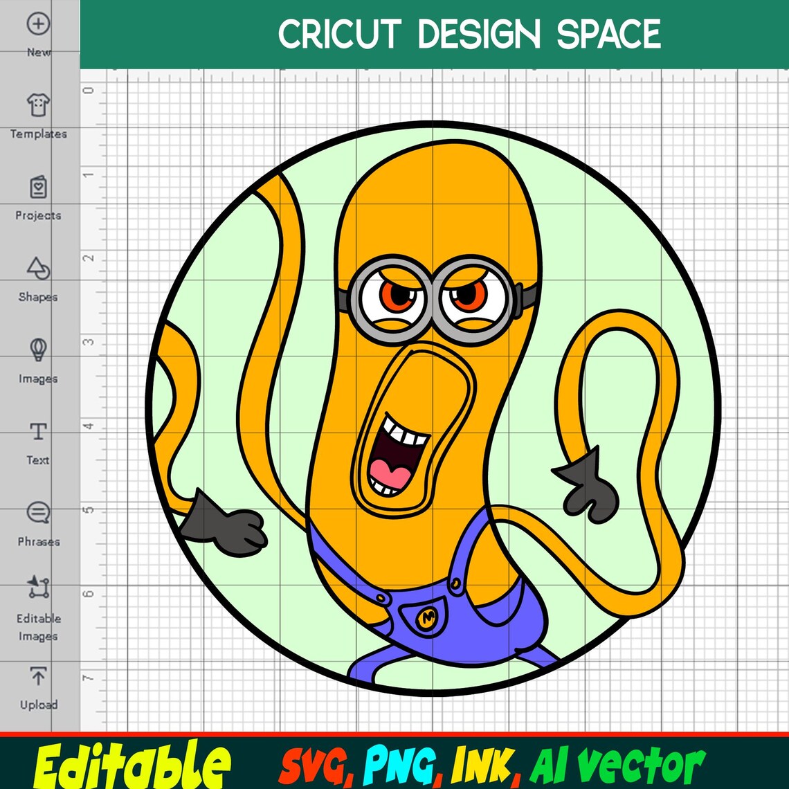 Editable Stickers Mega Minion Gus SVG, Minion Jerry PNG, Tim From ...