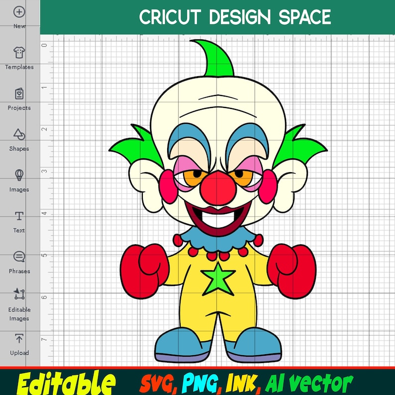 Editable Stickers Killer Klowns From Outer Space SVG, Killer Klowns PNG ...