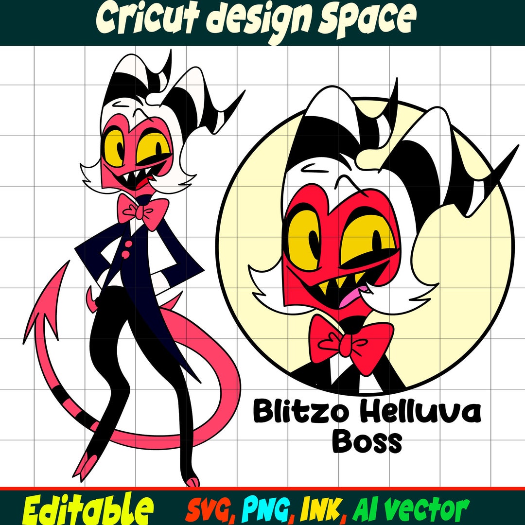 Blitzo Helluva Boss Hazbin Hotel SVG, Blitzo Helluva Hazbin Sticker ...