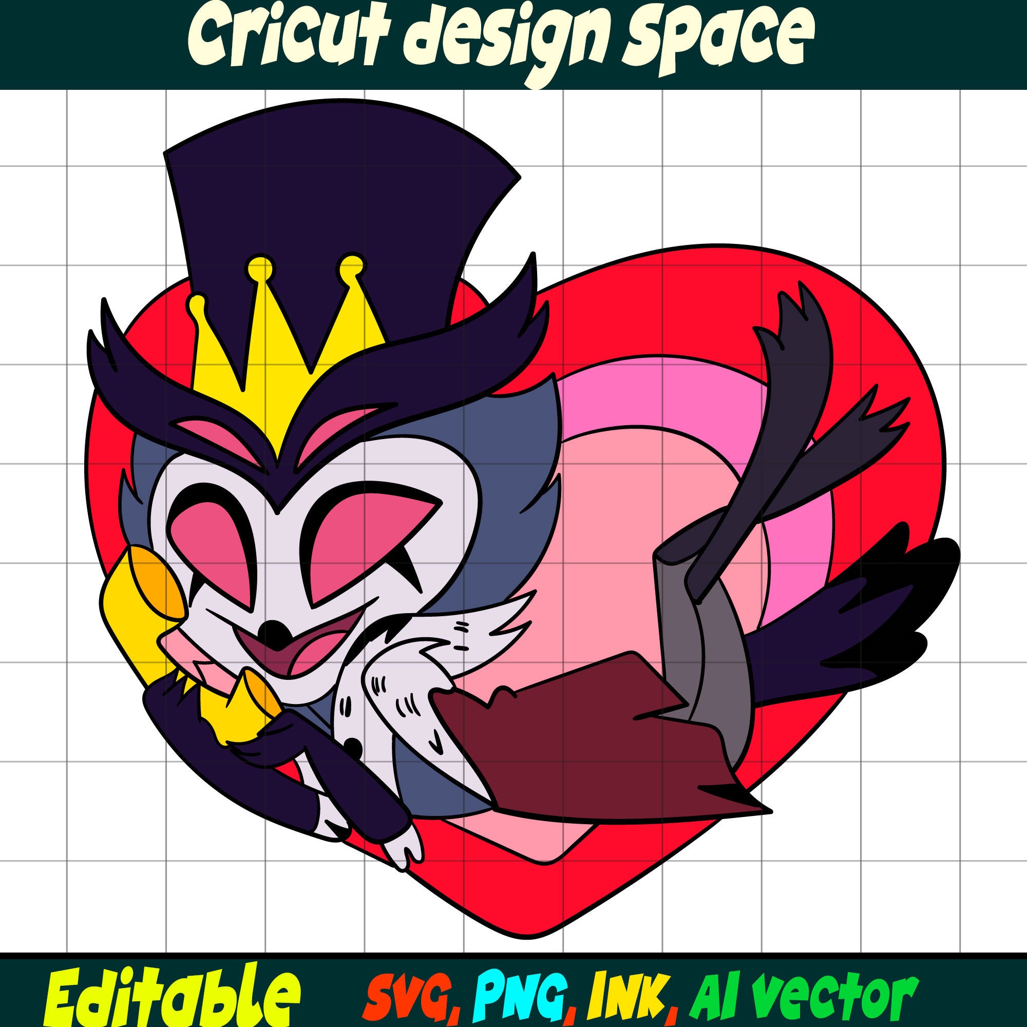 Editable Helluva Boss Stolas Decal PNG Helluva Boss Stolas Decal SVG ...