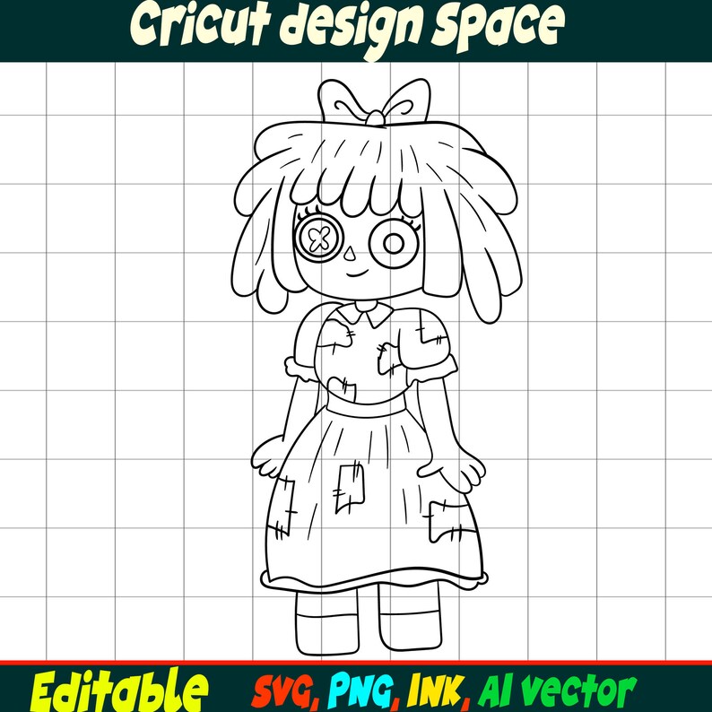 Editable the Amazing Digital Circus SVG, Pomni, Gangle, Zooble, Ragatha ...