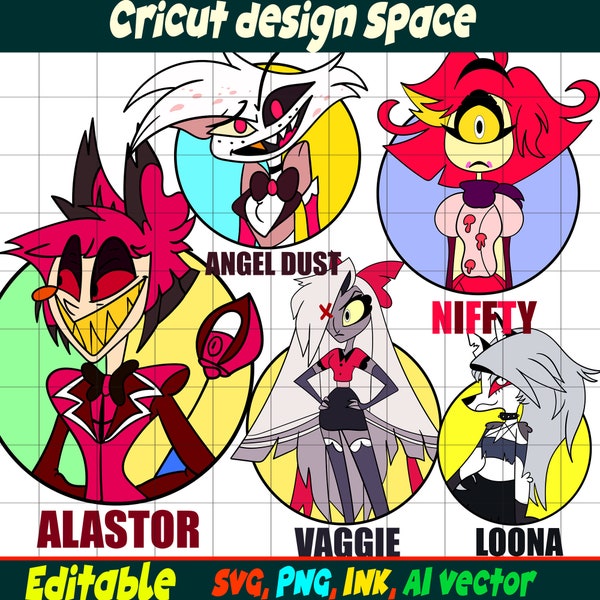 Svg Alastor Hazbin Hotel - Etsy