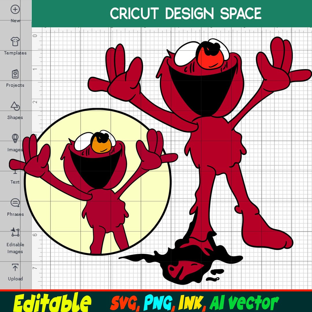 Buy Editable Elmo Broken Strings Tantrum SVG, Elmo Broken Strings Tantrum Sticker PNG, Coloring ...