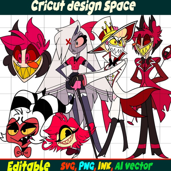 Lucifer Hazbin Hotel Svg - Etsy