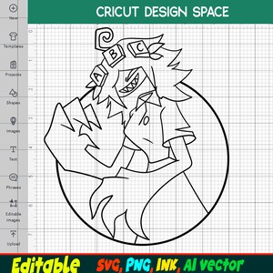 Editable Sticker Cut File Miss Circle SVG, Miss Thavel Svg,miss Thavel ...