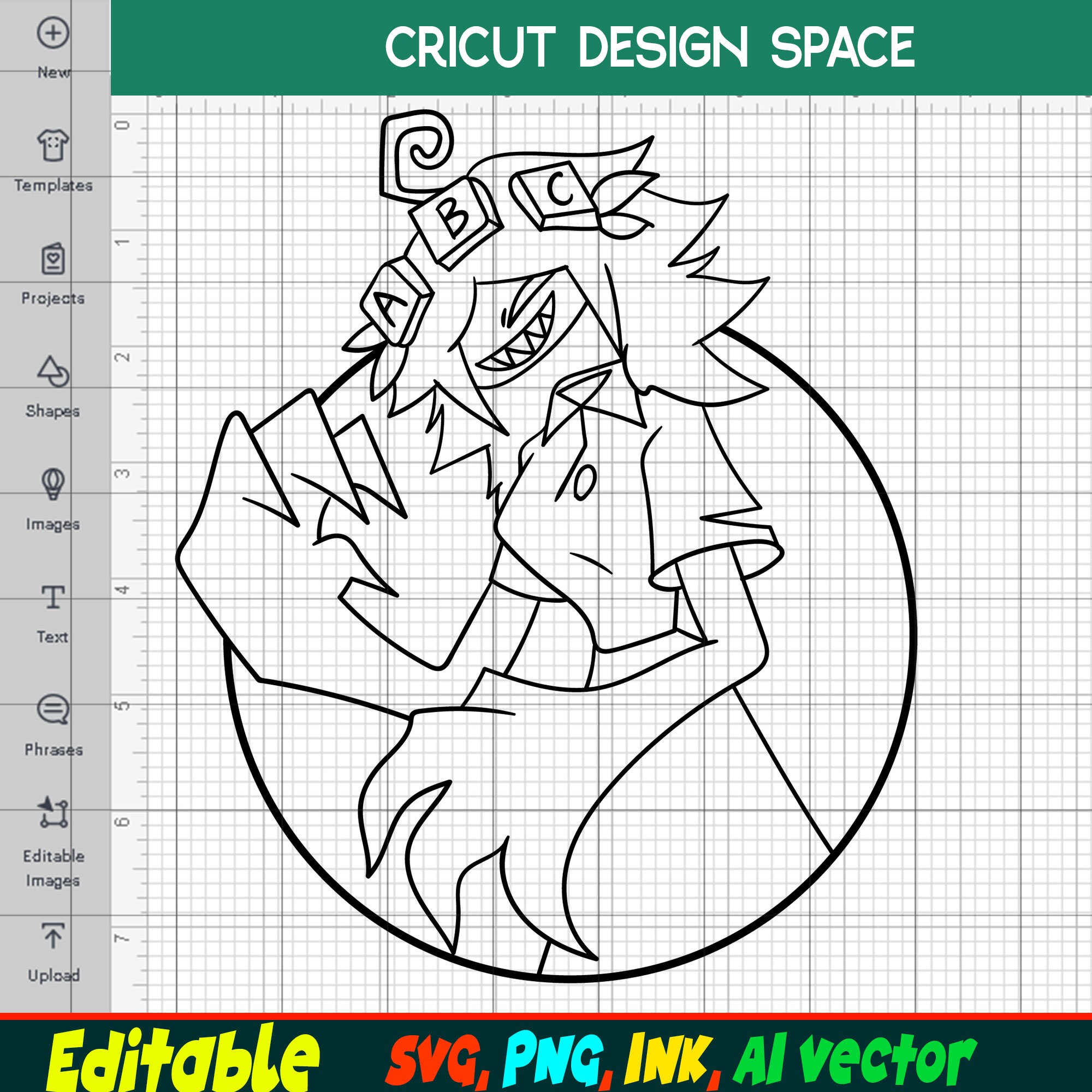 Editable Sticker Cut File Miss Circle SVG, Miss Thavel Svg,miss Thavel ...