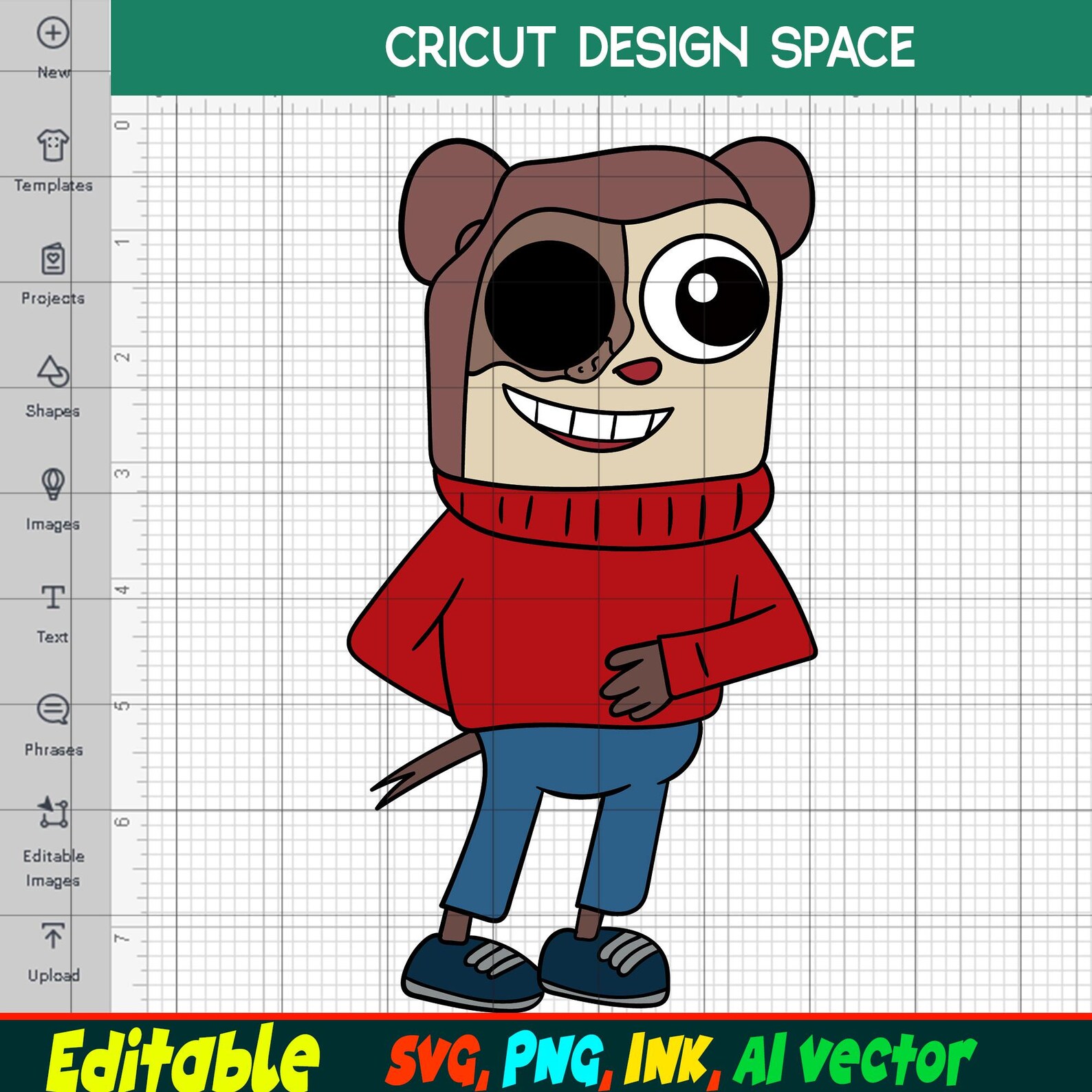 Editable Stickers Max the Monkey New SVG, Max the Monkey Old PNG, Vinyl ...