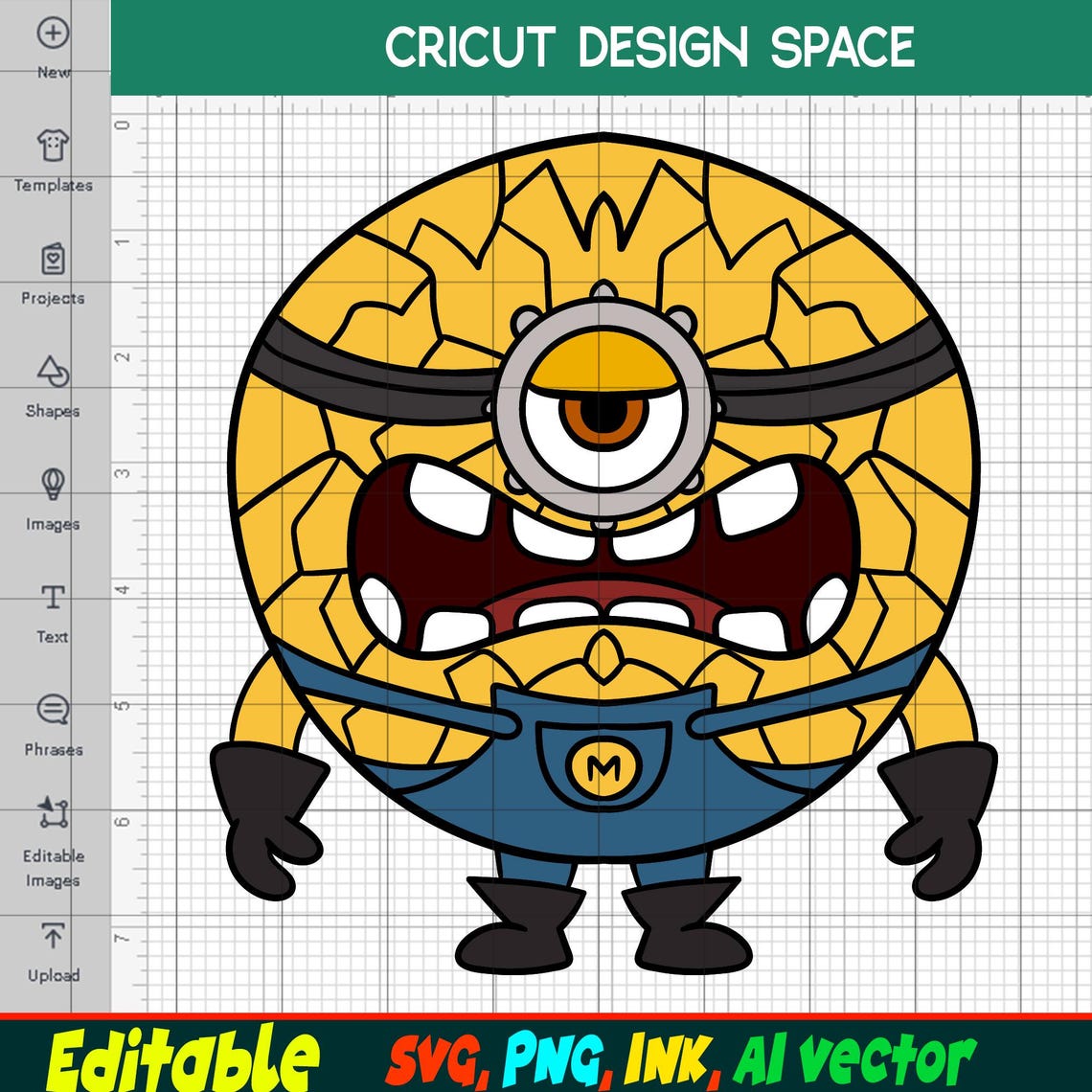 Editable Stickers Mega Minion Gus SVG, Minion Jerry PNG, Tim From ...