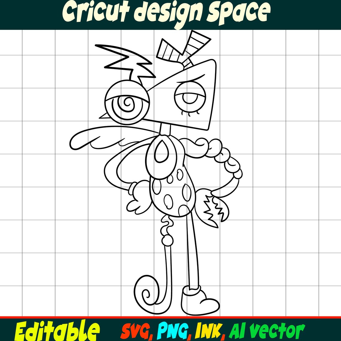 Editable the Amazing Digital Circus Jax, Bubble,zooble,ragatha DIGITAL ...