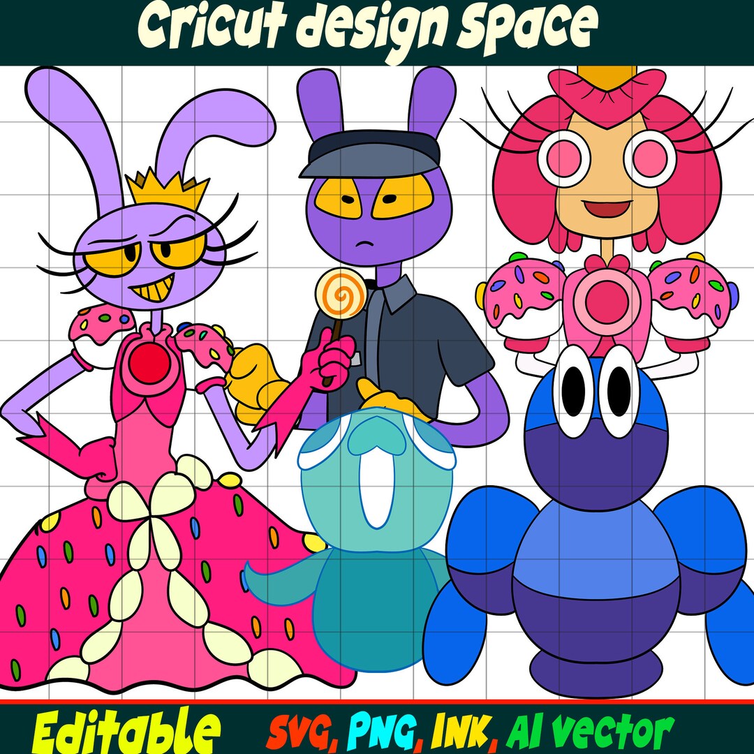 The Amazing Digital Circus Editable Candy Princess Jax, Ghost,orbsman ...