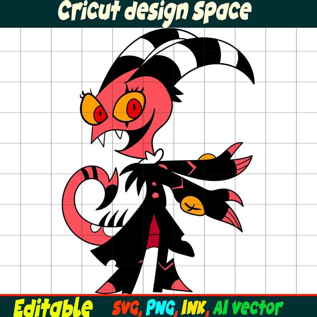 Editable Blitzo Helluva Boss SVG, Blitzo Helluva Boss Vector Coloring ...