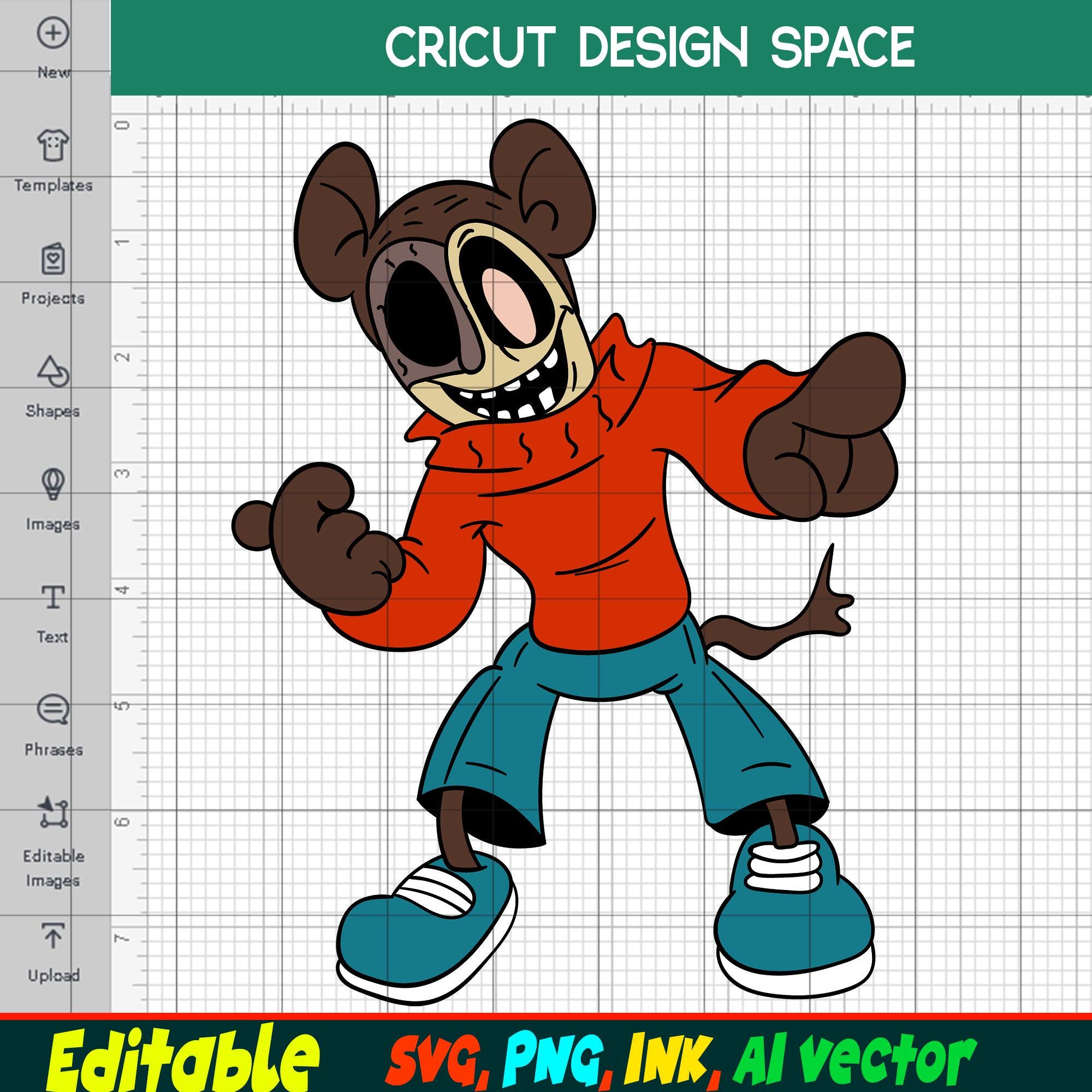 Editable Stickers Max the Monkey New SVG, Max the Monkey Old PNG, Vinyl ...