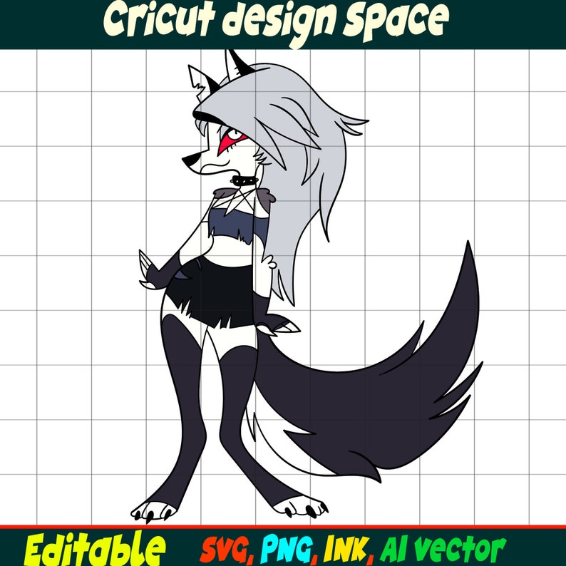 Editable Alastor Hazbin Hotel SVG,Loona SVG,Niffty Hazbin Hotel SVG, Vaggie, Png,Tinta,Páginas ...