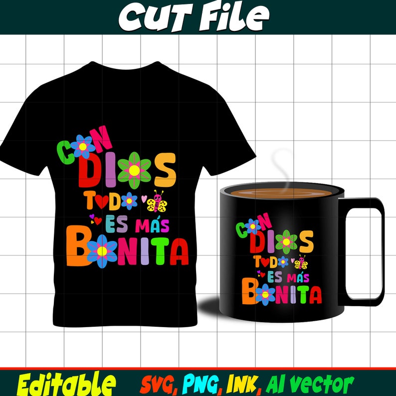 Editable Karol G Png, SVG, PDF Con Dios Todo Es Mas Bonito SVG ...