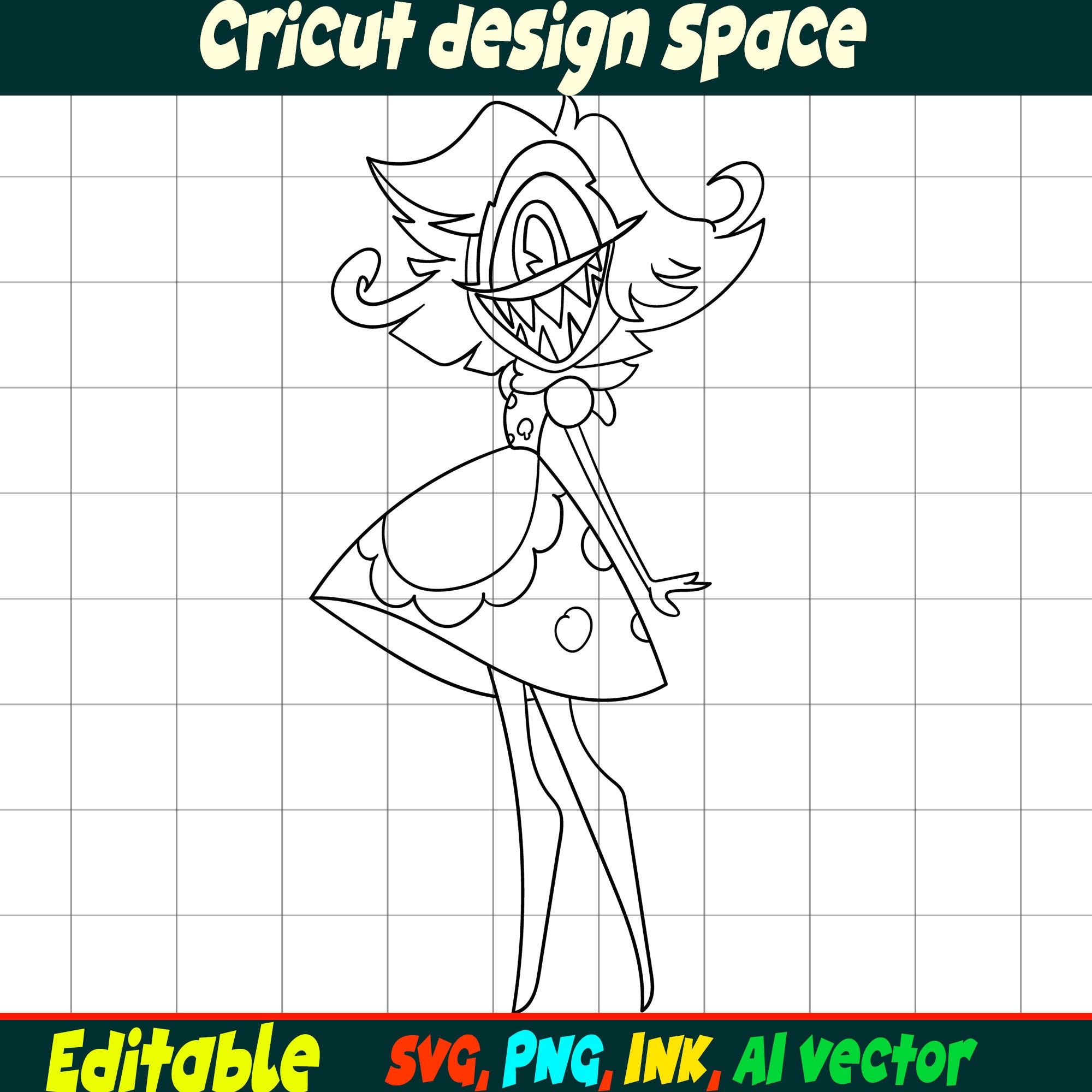 Editable Niffty Hazbin Hotel SVG, Sir Pentious,blitzo Helluva Boss ...