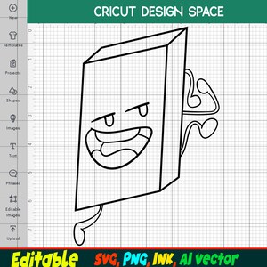 Editable Bfdi Eraser Svg,bfdi Eraser PNG, Bfdi Eraser Ink Coloring ...