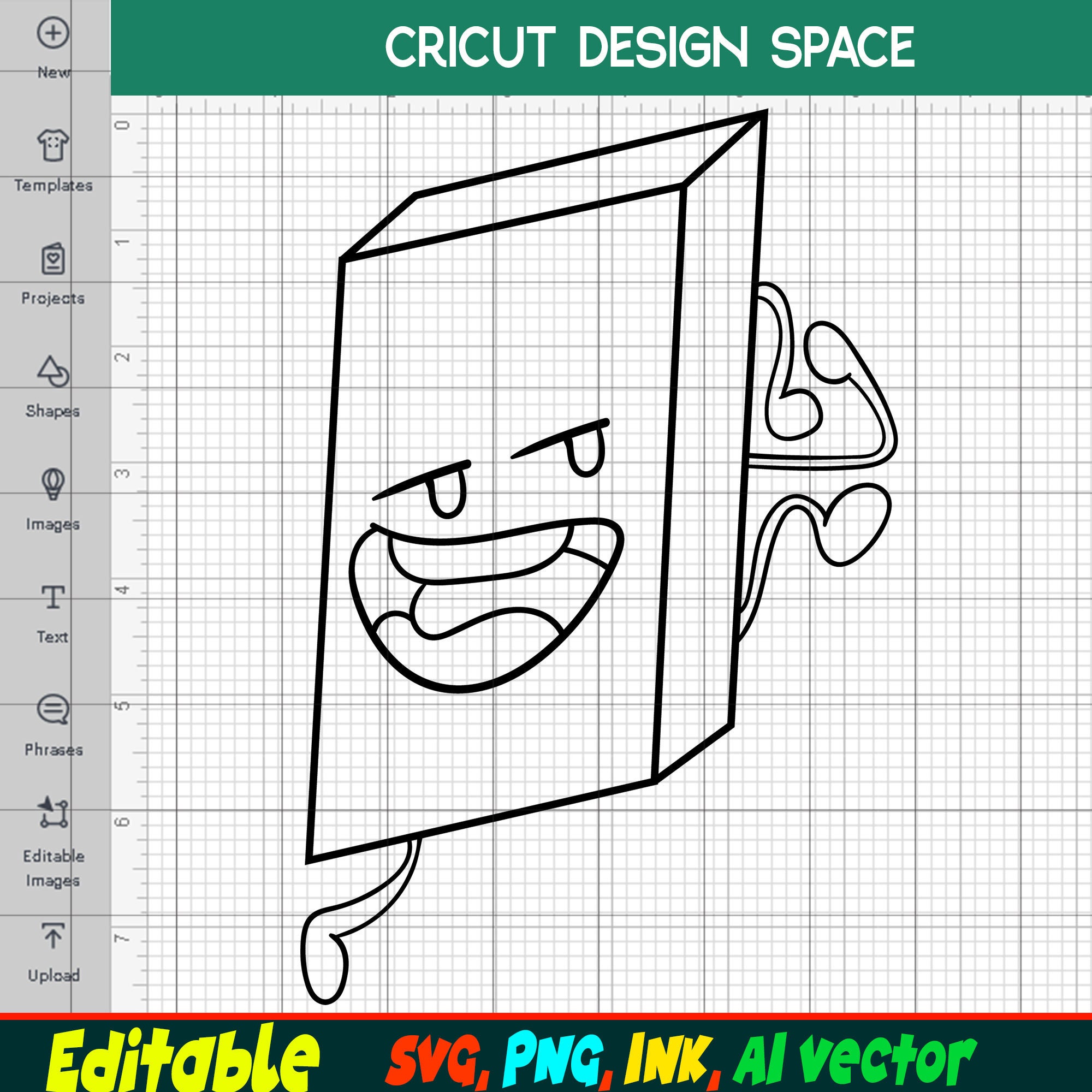 Editable Bfdi Eraser Svg,bfdi Eraser PNG, Bfdi Eraser Ink Coloring ...