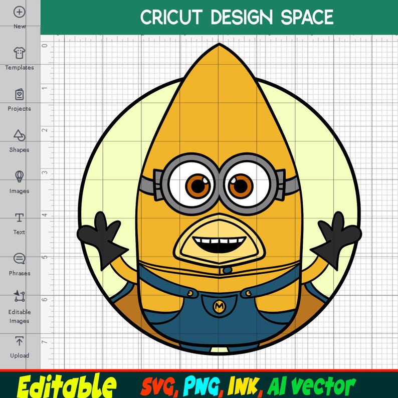 Editable Stickers Mega Minion Gus SVG, Minion Jerry PNG, Tim From ...