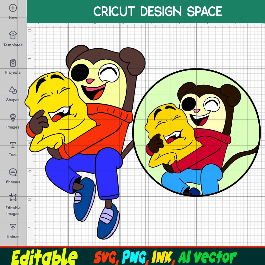 Editável Max The Monkey novo SVG, Max The Monkey novo adesivo PNG ...