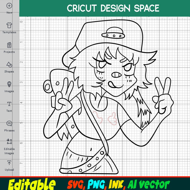 Editable Jay's Skating Game Svg,lacey Game SVG, Maisie Png, Svg,ink ...