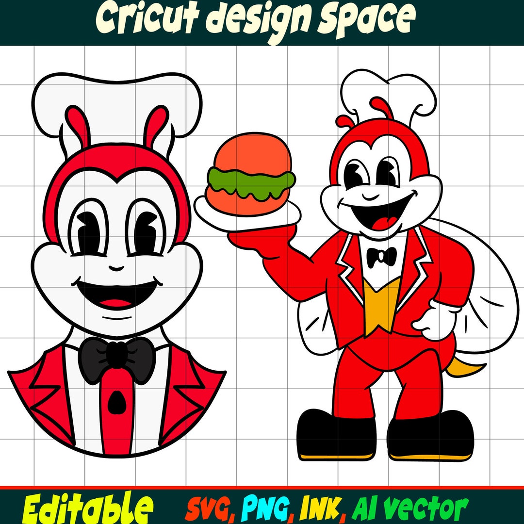 Editable Jollibee SVG, Jollibee Sticker,midlle Finger Head Sticker ...