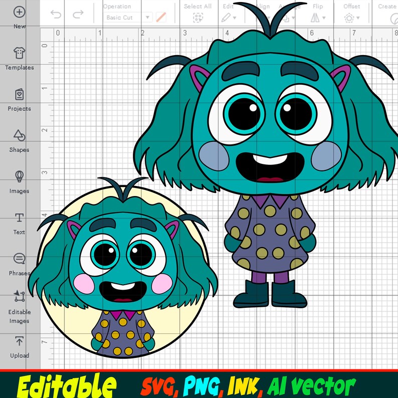Editable Inside Out 2 Envy SVG, Envy Png Printable, Coloring Pages PNG ...
