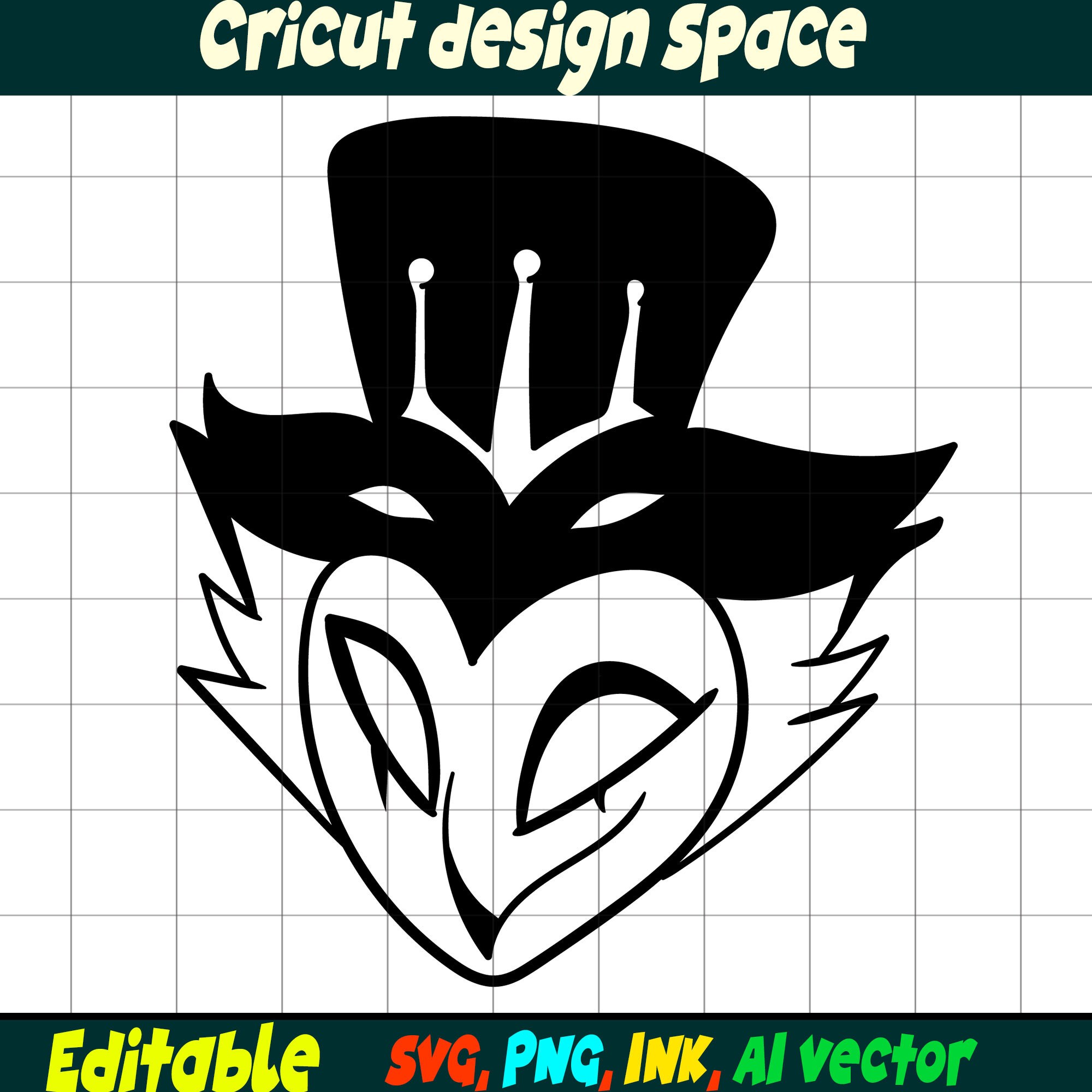 Editable Cut File Hazbin Hotel Helluva Boss Stolas Decal SVG, PNG, Ink ...