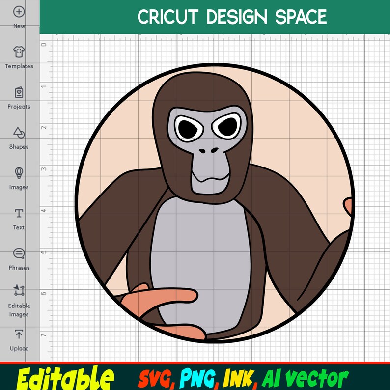Pack Stickers Gorilla Tag SVG, Gorilla Tag PNG, Vinyl Sticker to Print ...