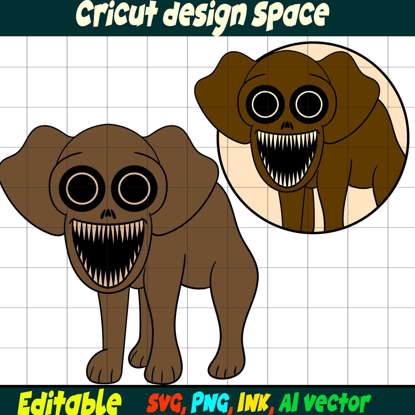 Editable SVG Monster Elephant From Zoonomaly Svg,monster Elephant ...