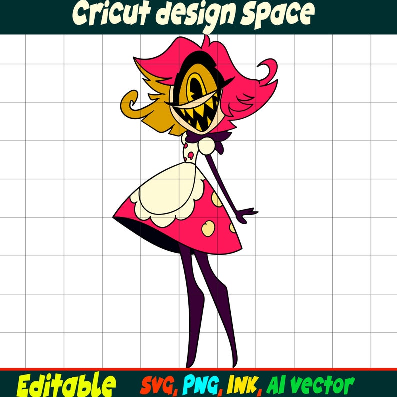 Editable Niffty Hazbin Hotel SVG, Alastor Hazbin Hotel Sticker, Sir ...