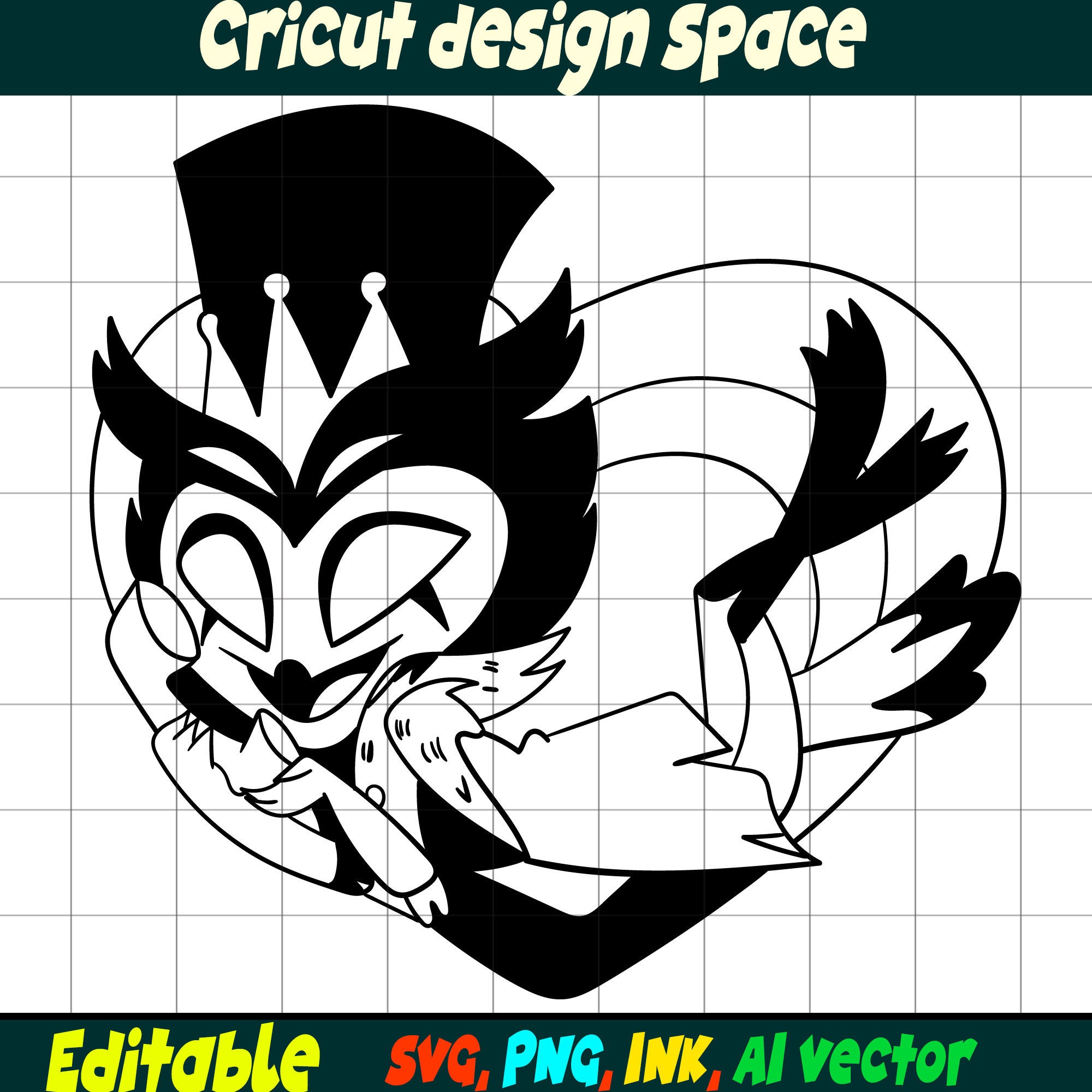 Editable Helluva Boss Stolas Decal PNG Helluva Boss Stolas Decal SVG ...