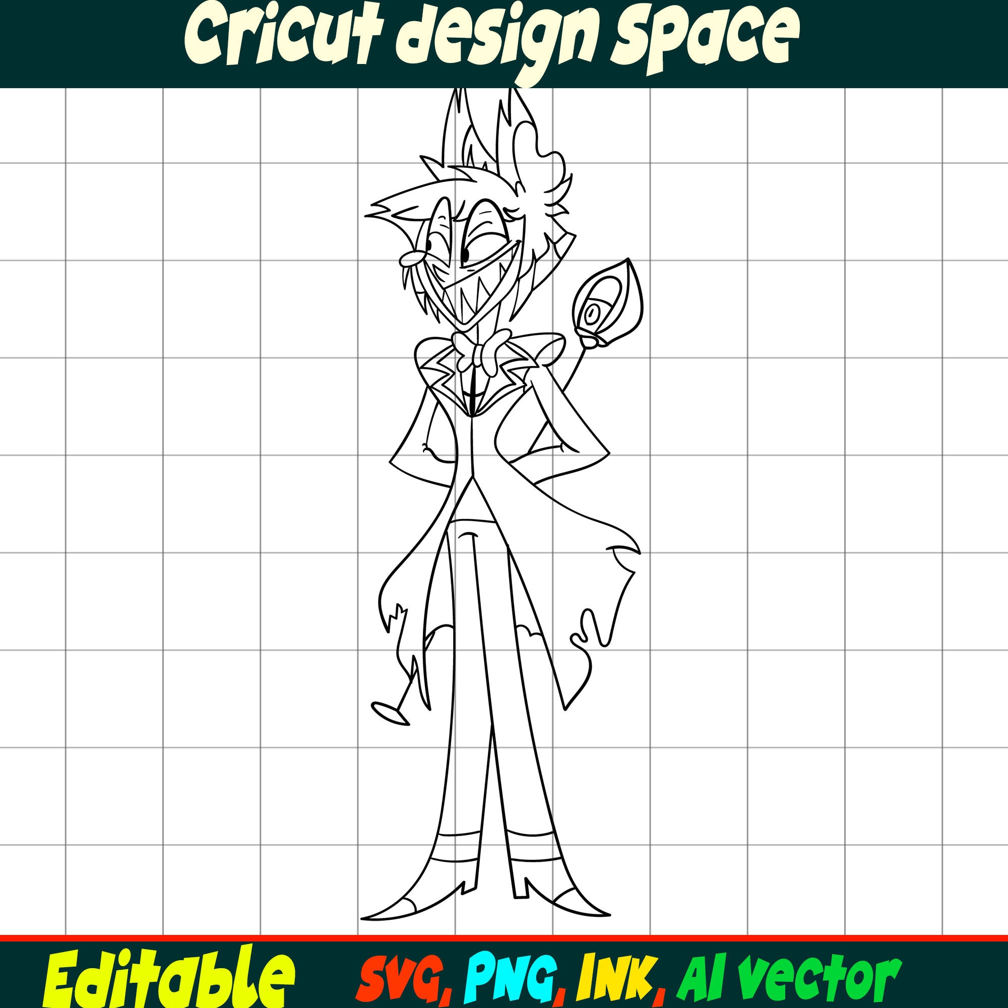 Editable Alastor Hazbin Hotel Happy Birthday, Lucifer Morningstar ...