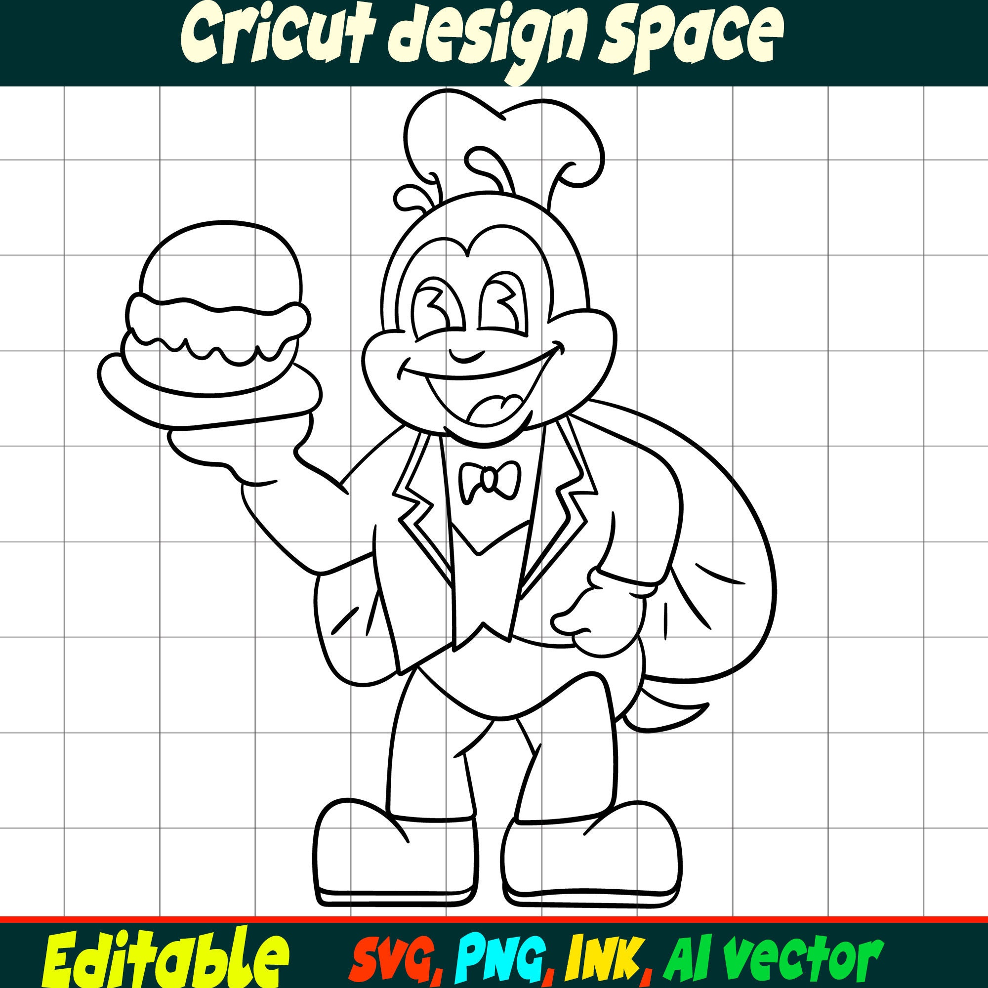 Happy Birthday PDF Jollibee SVG, Jollibee Sticker, Jollibee PNG ...