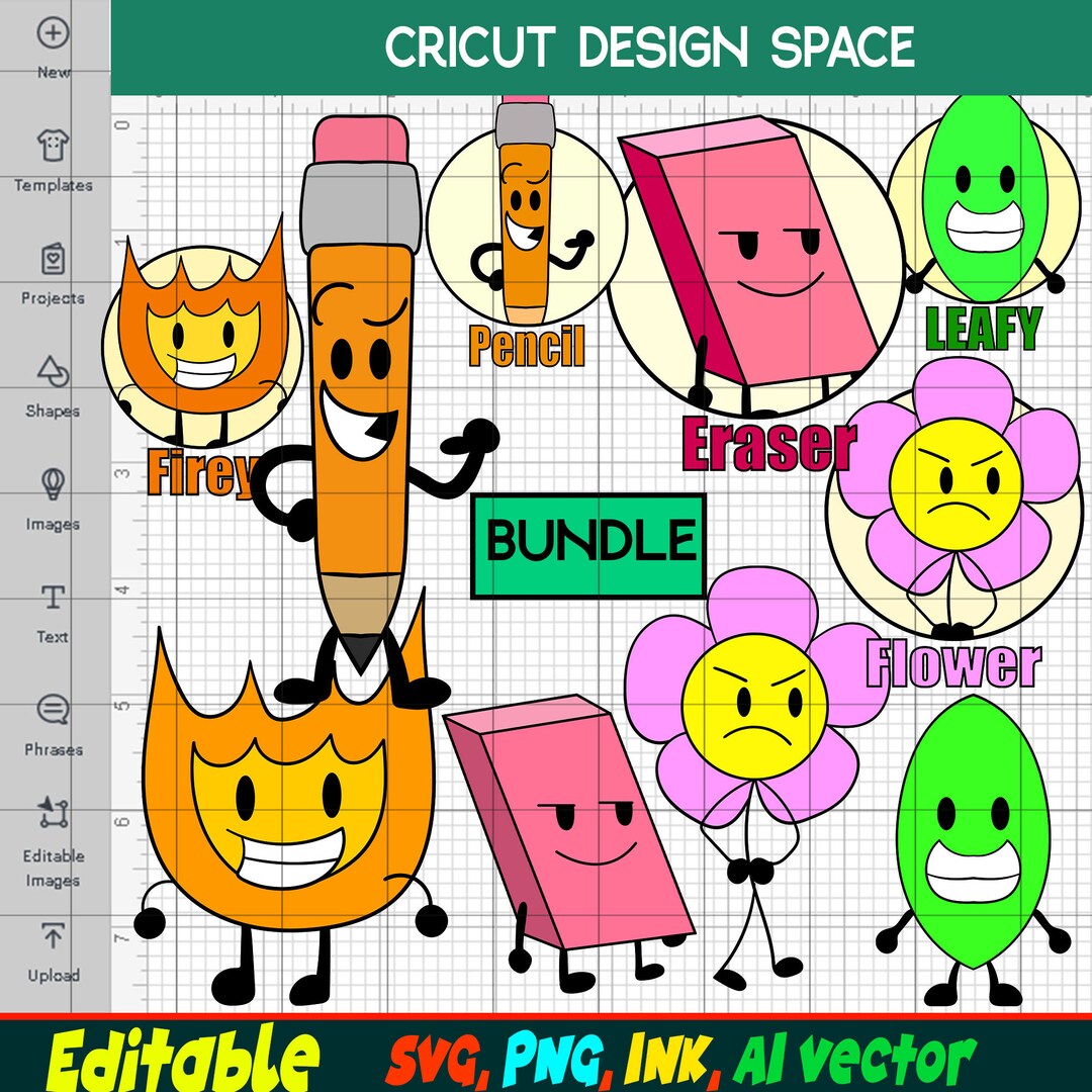 Editable Cut File SVG, PNG, Ink Flower From Battle Dream Island Sticker ...