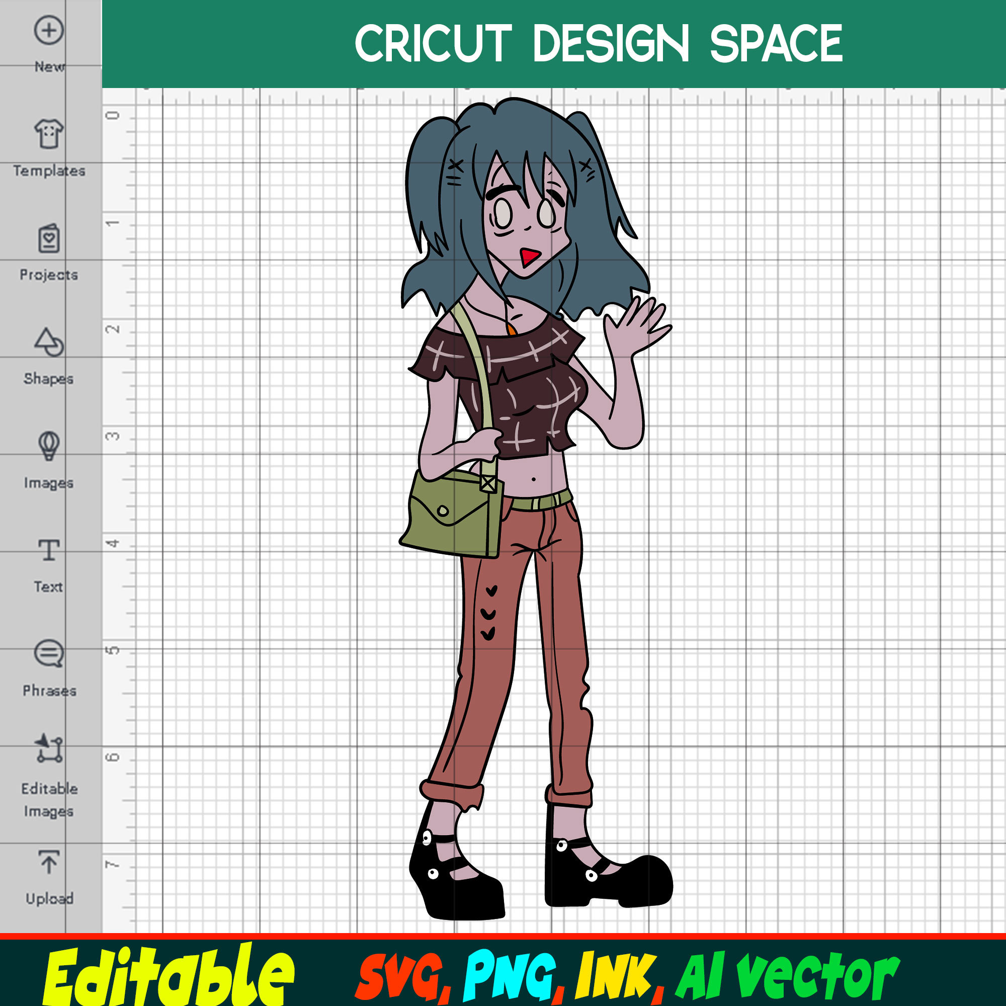 Editable Jay's Skating Game Svg,lacey Game SVG, Maisie Png, Svg,ink ...