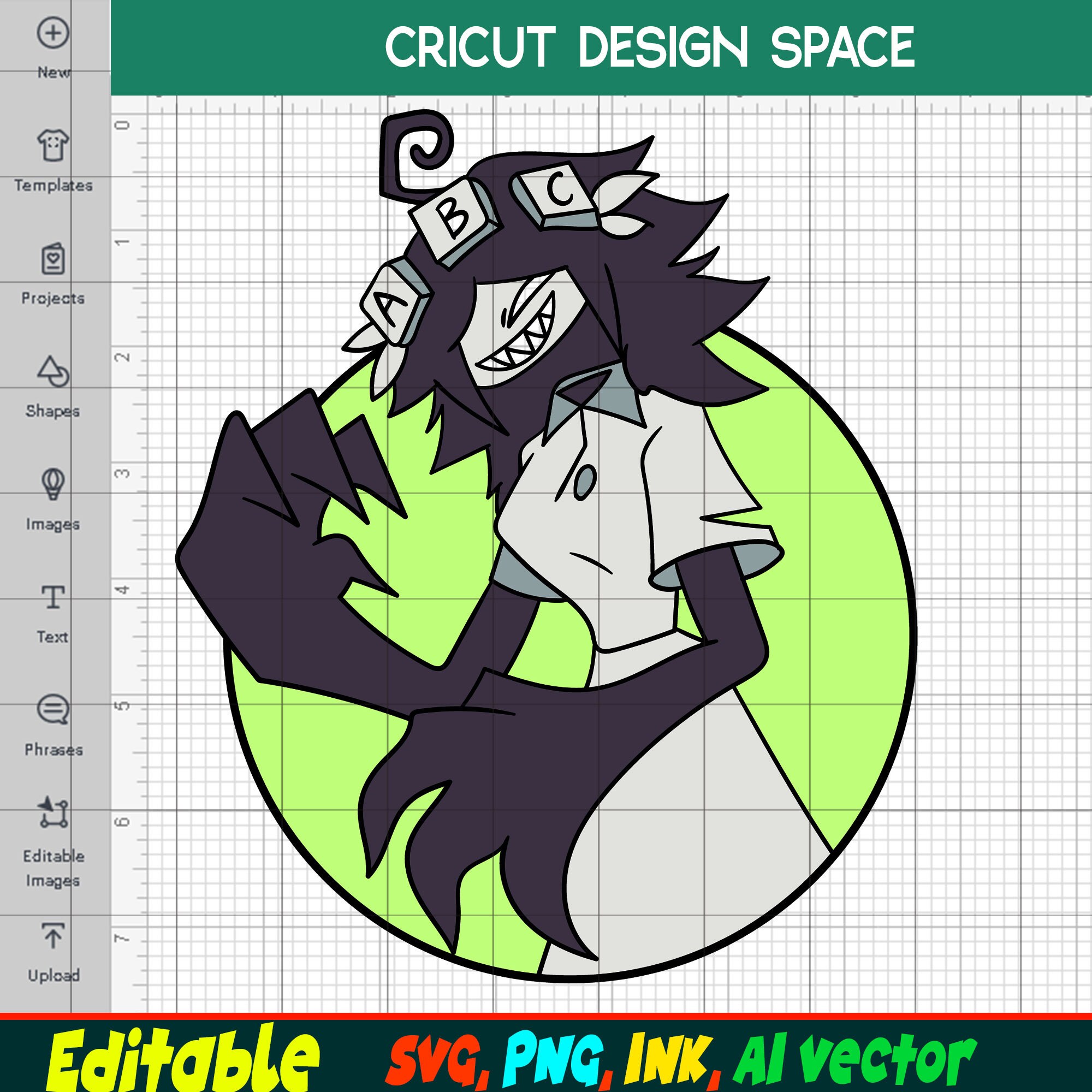 Editable Sticker Cut File Miss Circle SVG, Miss Thavel Svg,miss Thavel ...