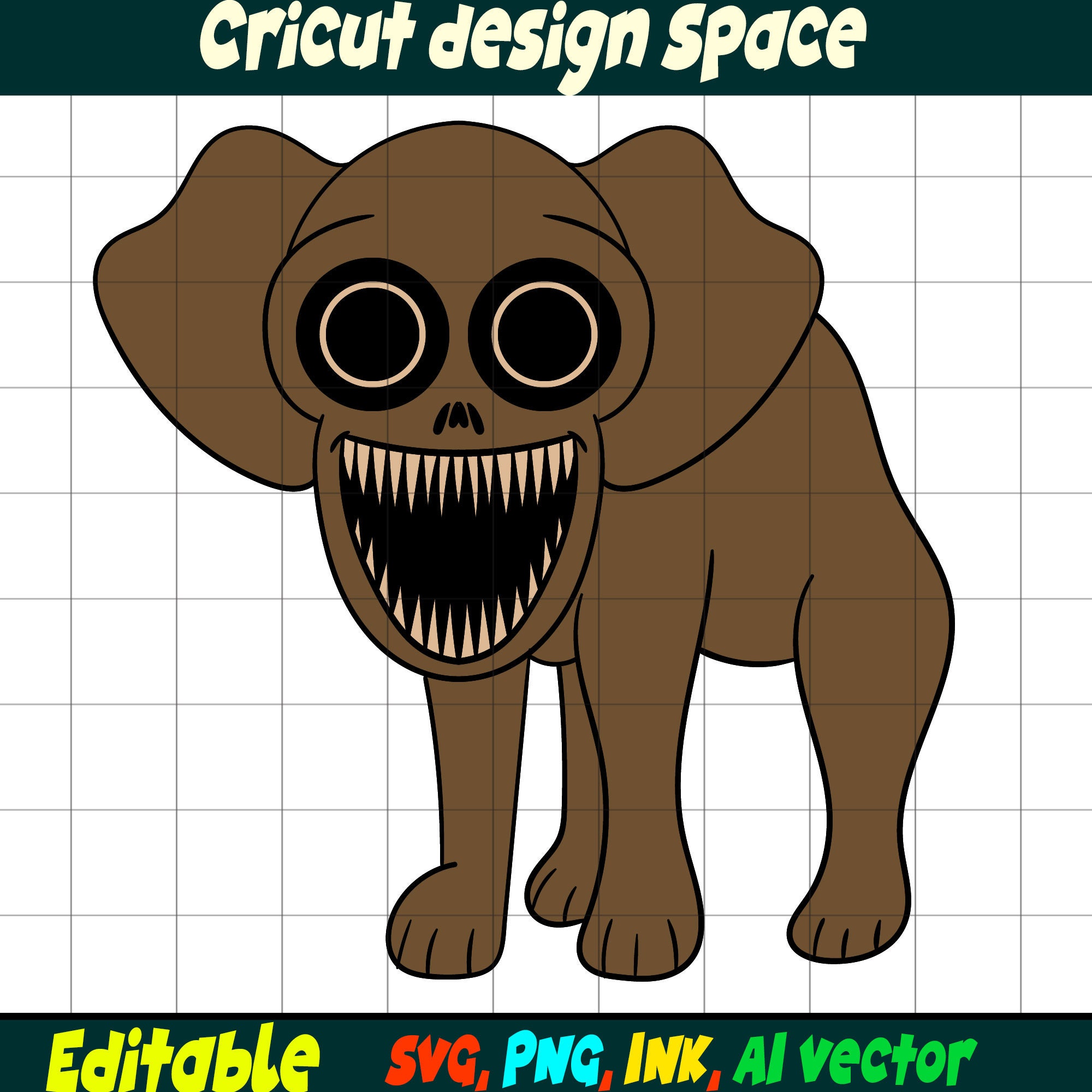 Editable SVG Monster Elephant From Zoonomaly Svg,monster Elephant ...