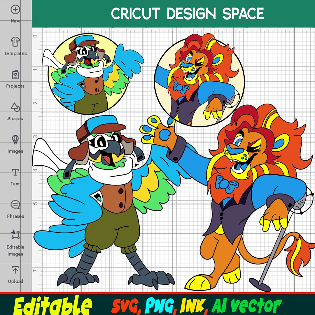 Editable Stickers Lloyd the Lion SVG,INDIGO PARK Lloyd the Lion Png ...