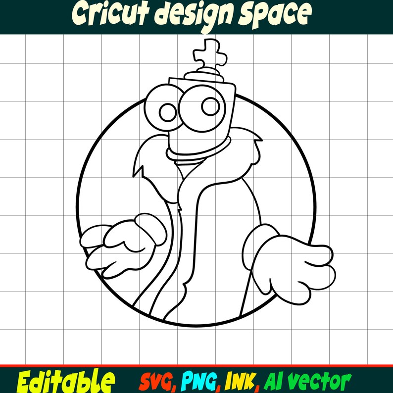 El increíble circo digital Kinger SVG, Png, Ink Kinger Sticker Vector ...